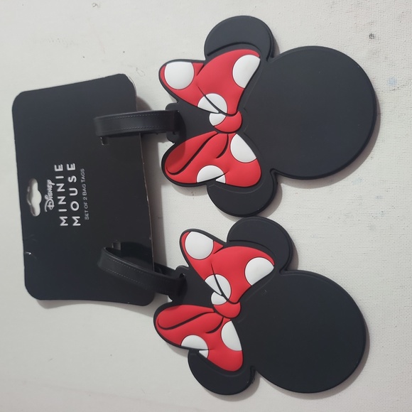 Disney | Other | Disney Minnie Mouse Rubber Luggage Tags Set Of 2new ...